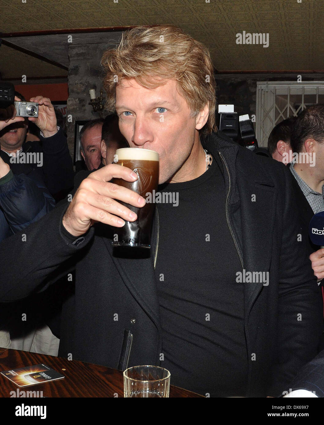 Jon Bon Jovi with Lord Henry Mountcharles, owner of Slane Castle at ...