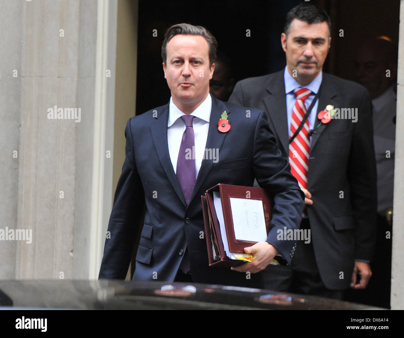 Prime Minister David Cameron leaves 10 Downing Street on his way to the ...