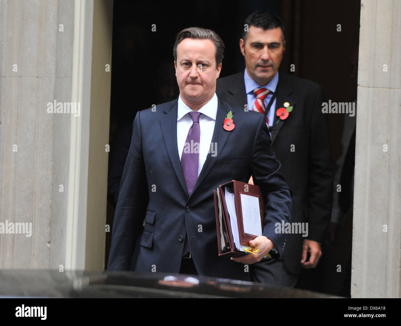 Prime Minister David Cameron leaves 10 Downing Street on his way to the ...