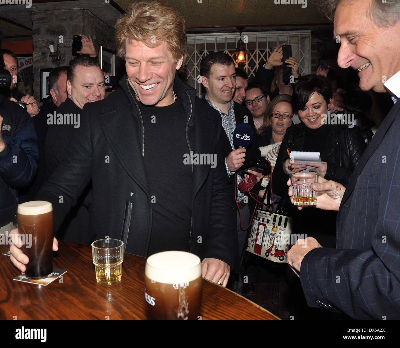 Jon Bon Jovi with Lord Henry Mountcharles, owner of Slane Castle at ...