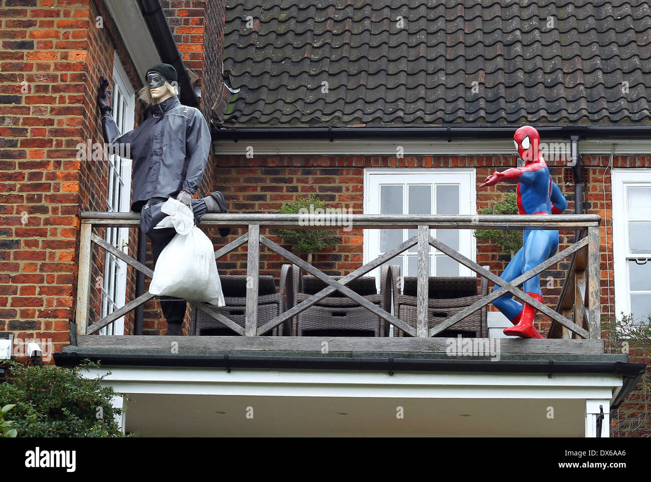 Jonathan Ross' neighbour's house Preparations are underway at Jonathan ...