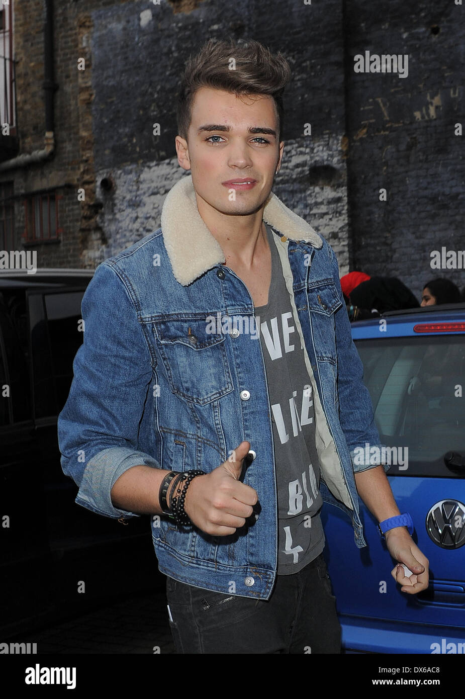 X Factor contestant Josh Cuthbert from boyband Union J, leaving a dance ...