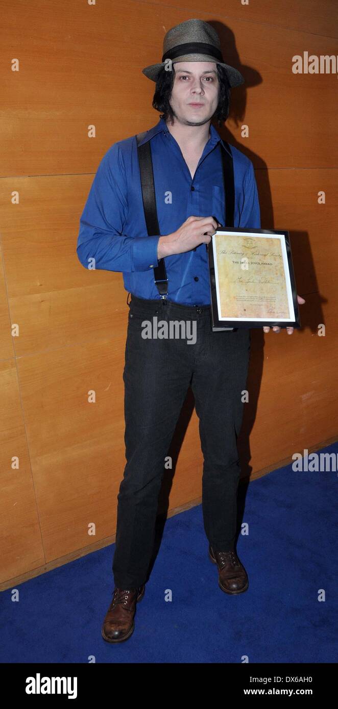 Jack White is presented with the James Joyce Award by the Literary and ...