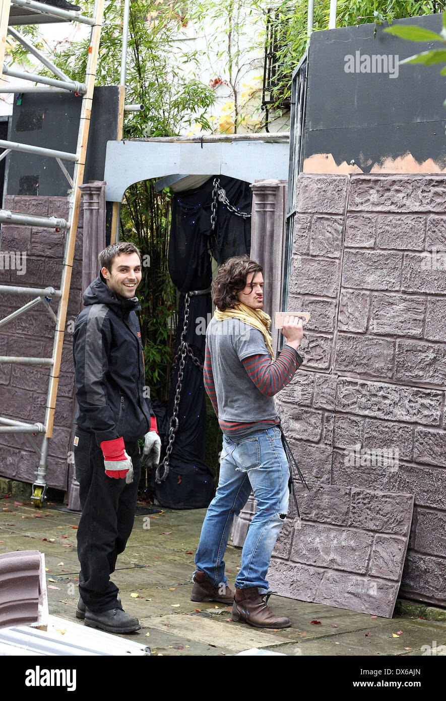 Jonathan Ross' house Preparations are underway at Jonathan Ross' house ...