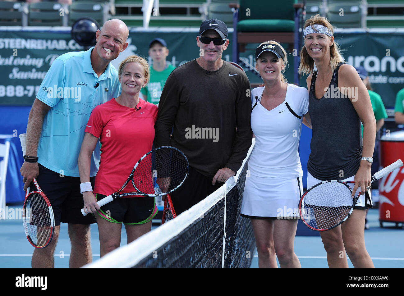 Murphy Jensen, Elisabeth Shue, Brad Gilbert, Maeve Quinlan and Brenda ...