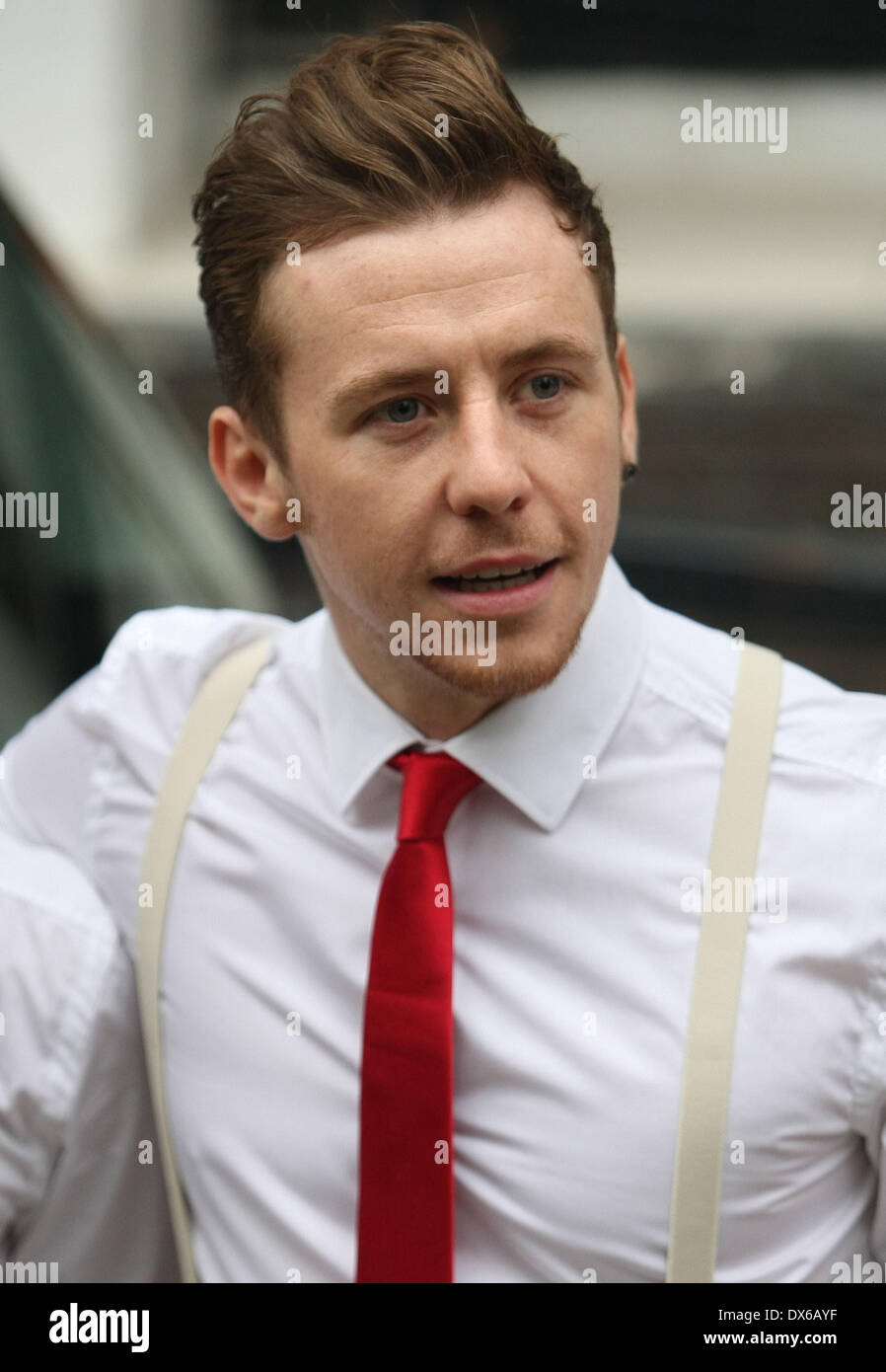 Danny Jones of McFly at the ITV studios London, England - 31.10.12 ...