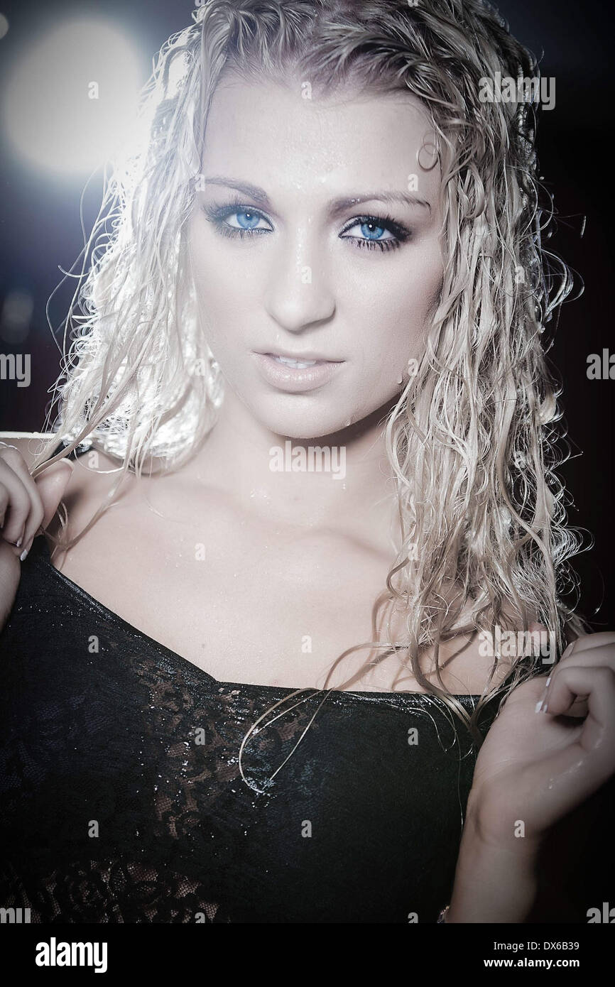 Miss Bikini Ireland 2012 Lisa Hogan 19, from Tallaght, poses during a ...