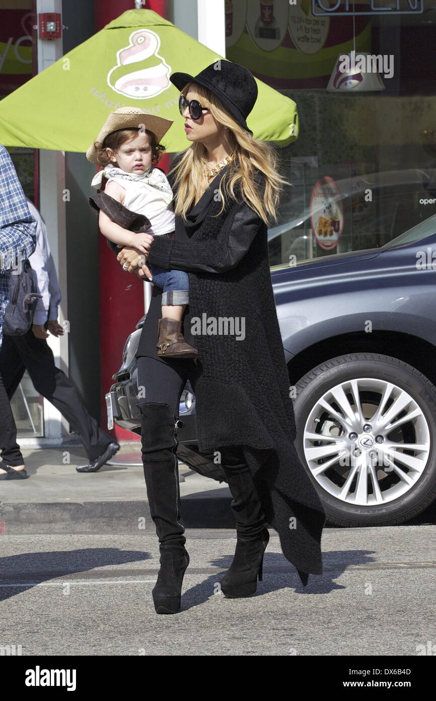 Rachel Zoe and her son, Skylar dressed up for halloween whilst out and ...