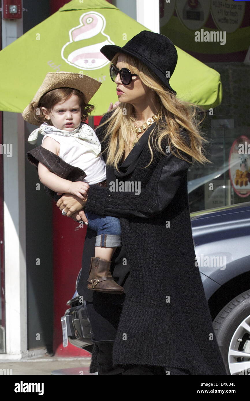 Rachel Zoe and her son, Skylar dressed up for halloween whilst out and ...