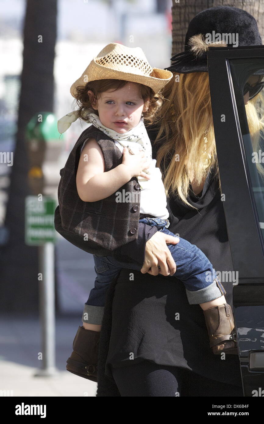 Rachel Zoe and her son, Skylar dressed up for halloween whilst out and ...