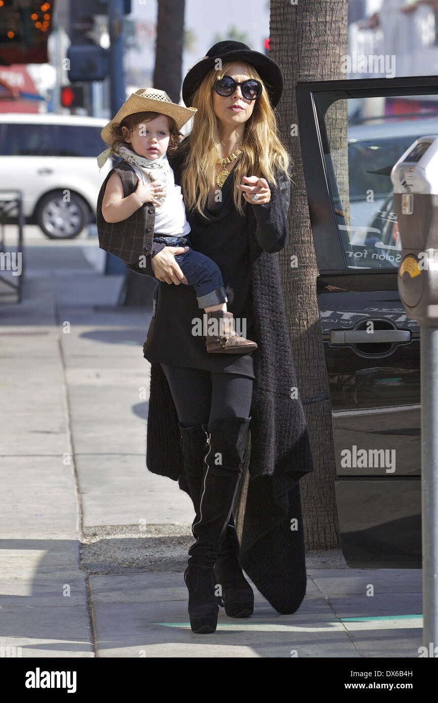 Rachel Zoe and her son, Skylar dressed up for halloween whilst out and ...