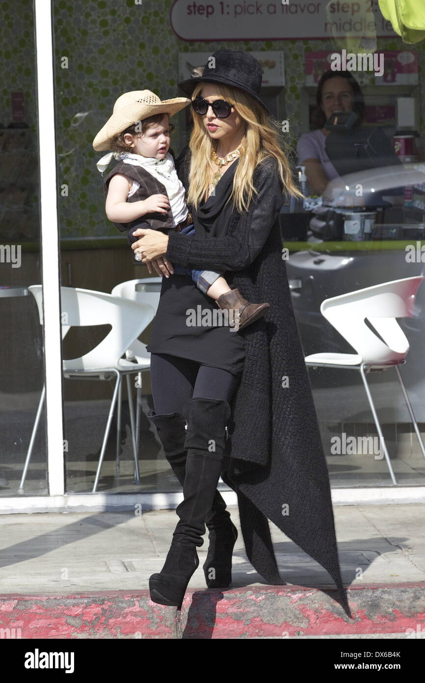 Rachel Zoe and her son, Skylar dressed up for halloween whilst out and ...