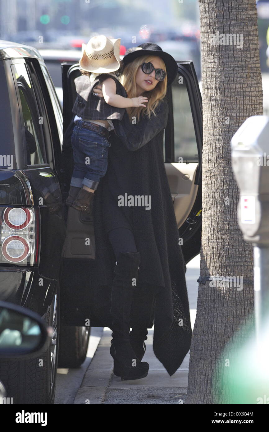 Rachel Zoe and her son, Skylar dressed up for halloween whilst out and ...