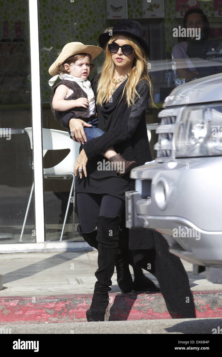 Rachel Zoe and her son, Skylar dressed up for halloween whilst out and ...