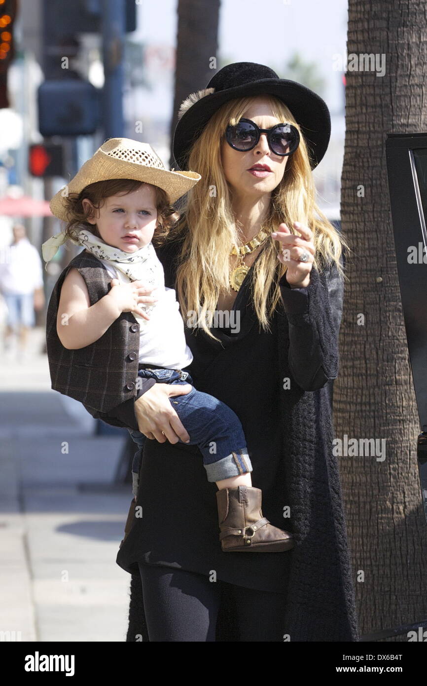 Rachel Zoe and her son, Skylar dressed up for halloween whilst out and ...