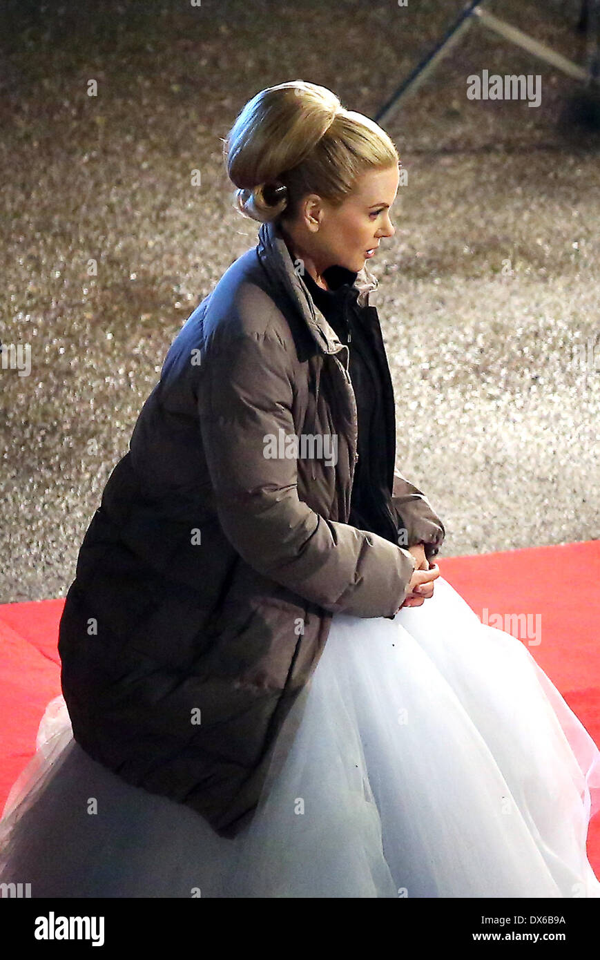 Nicole Kidman as Grace Kelly on set during the filming of "Grace Of ...