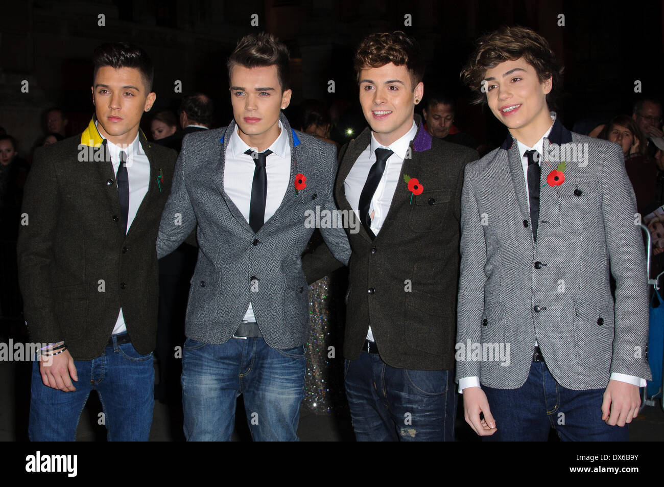 Jamie Hamblett, Josh Cuthbert, Jaymi Hensley and George Shelley of ...