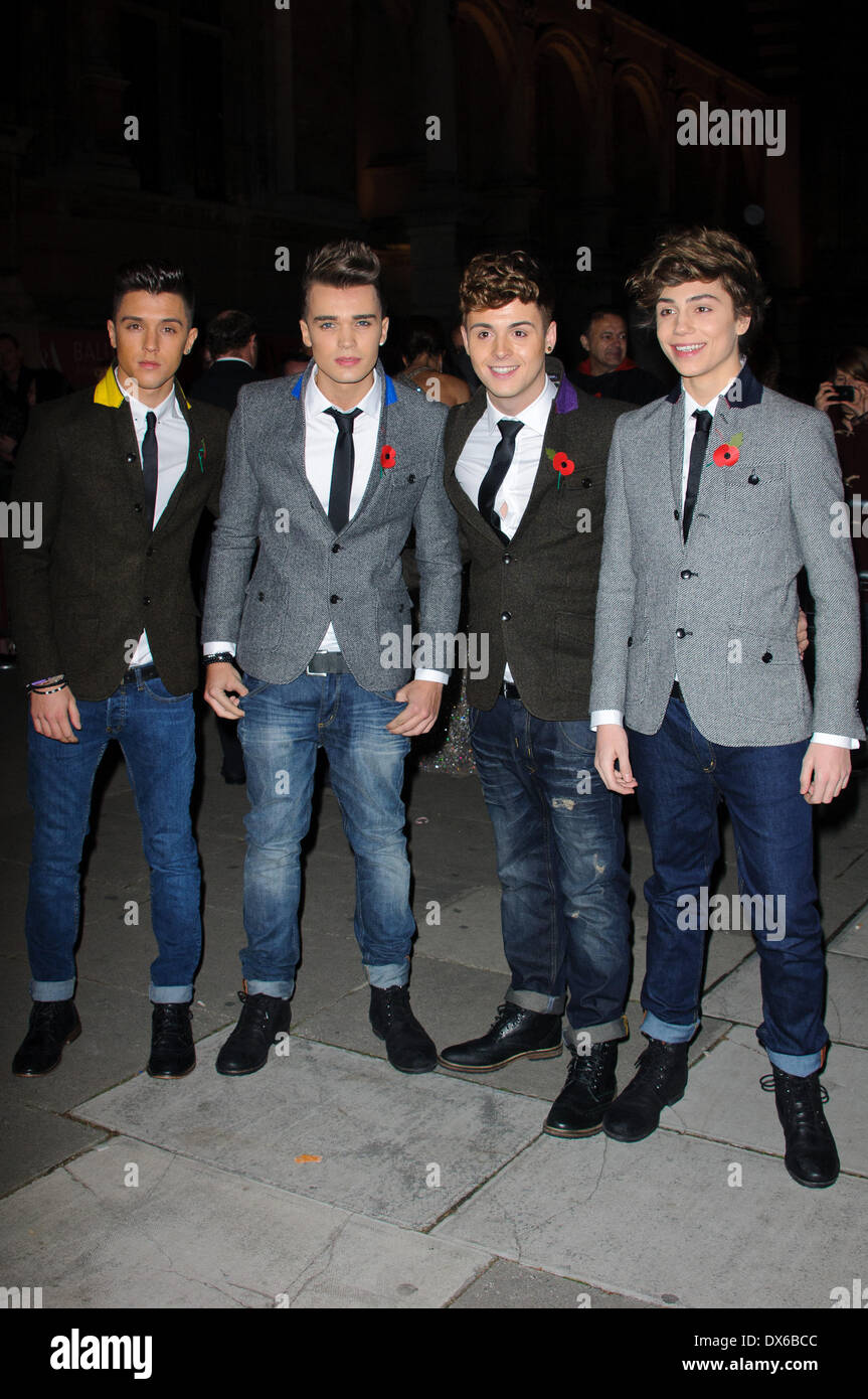 Jamie Hamblett, Josh Cuthbert, Jaymi Hensley and George Shelley of ...