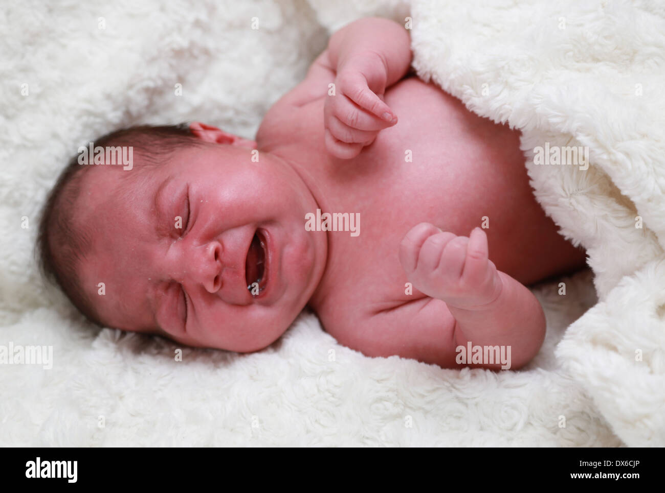 newborn crying baby Stock Photo - Alamy