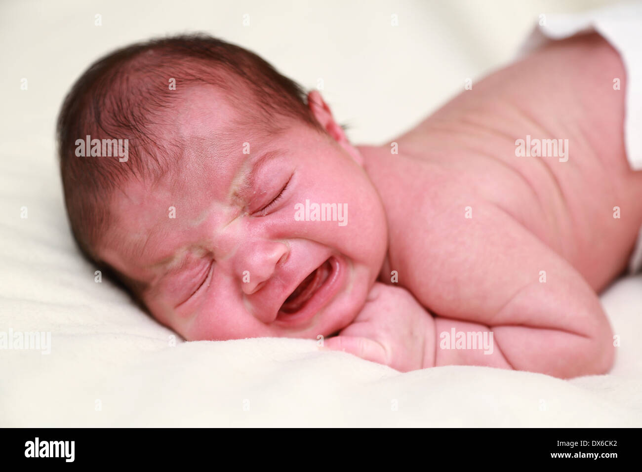 newborn crying baby Stock Photo - Alamy