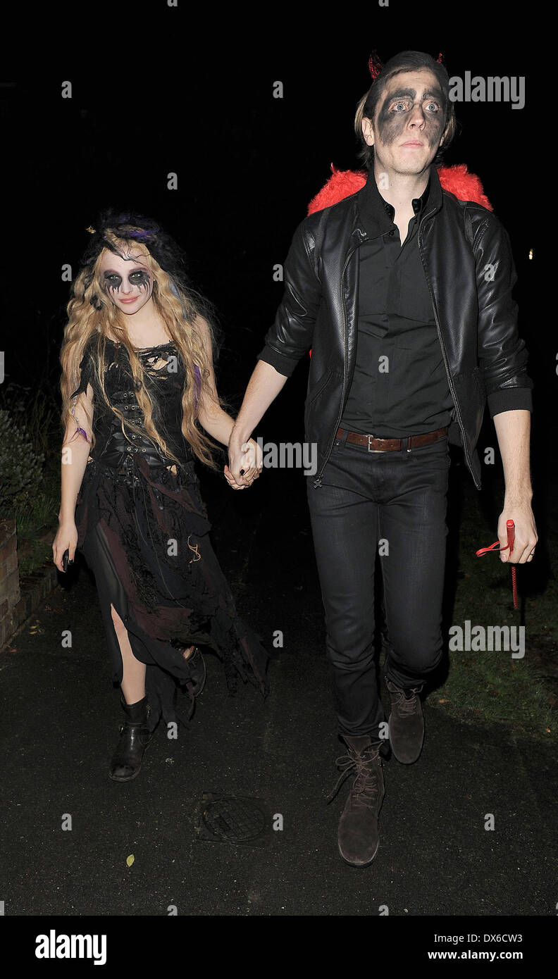 Chloe Moretz and her brother Trevor Duke Moretz leaving a Halloween ...