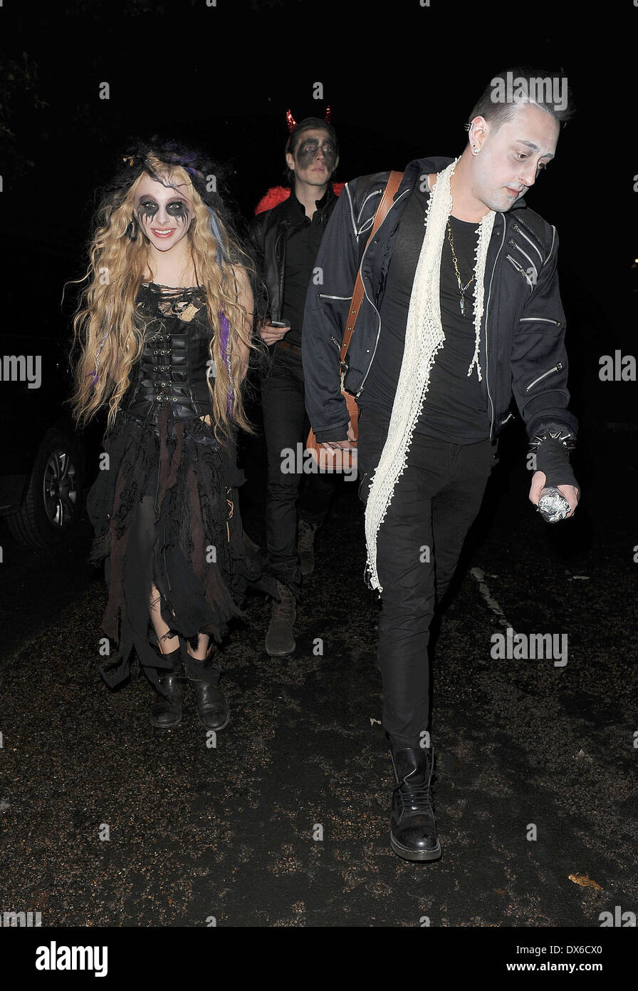 Chloe Moretz and her brother Trevor Duke Moretz leaving a Halloween ...