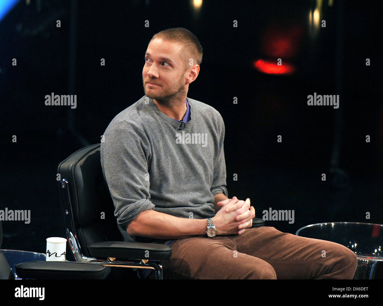 Martin Kellerman Scandinavian prime-time TV show 'Skavlan' filmed at ...