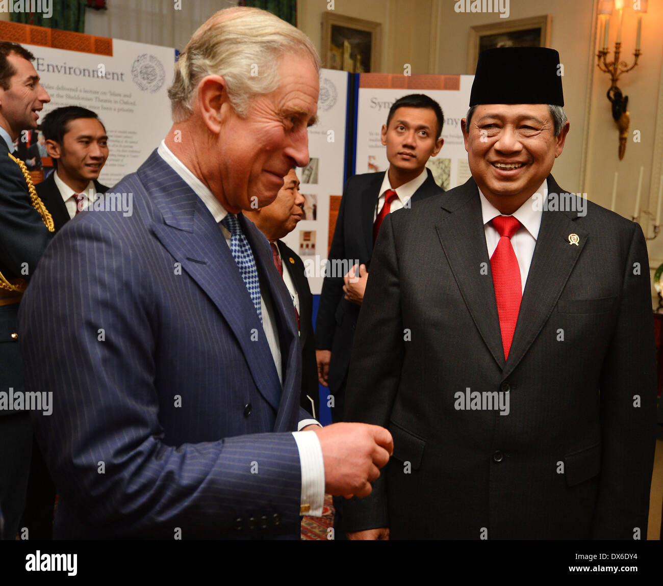 Prince Charles, Prince of Wales and Susilo Bambang Yudhoyono, President ...