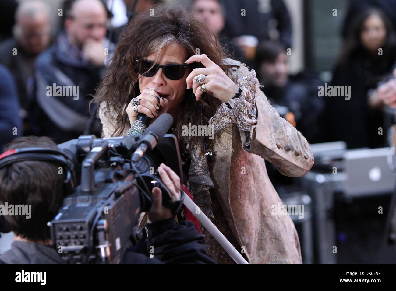 Steven Tyler Aerosmith performing live during the 'Today Show' concert ...