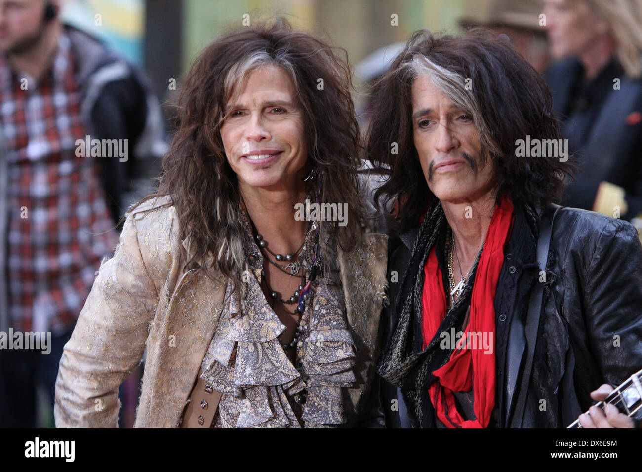 Steven Tyler, Joe Perry Aerosmith performing live during the 'Today ...