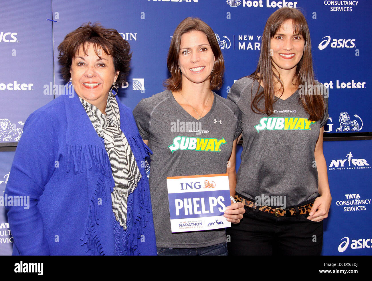 Debbie Phelps, Whitney Phelps and Hilary Phelps ING New York City ...