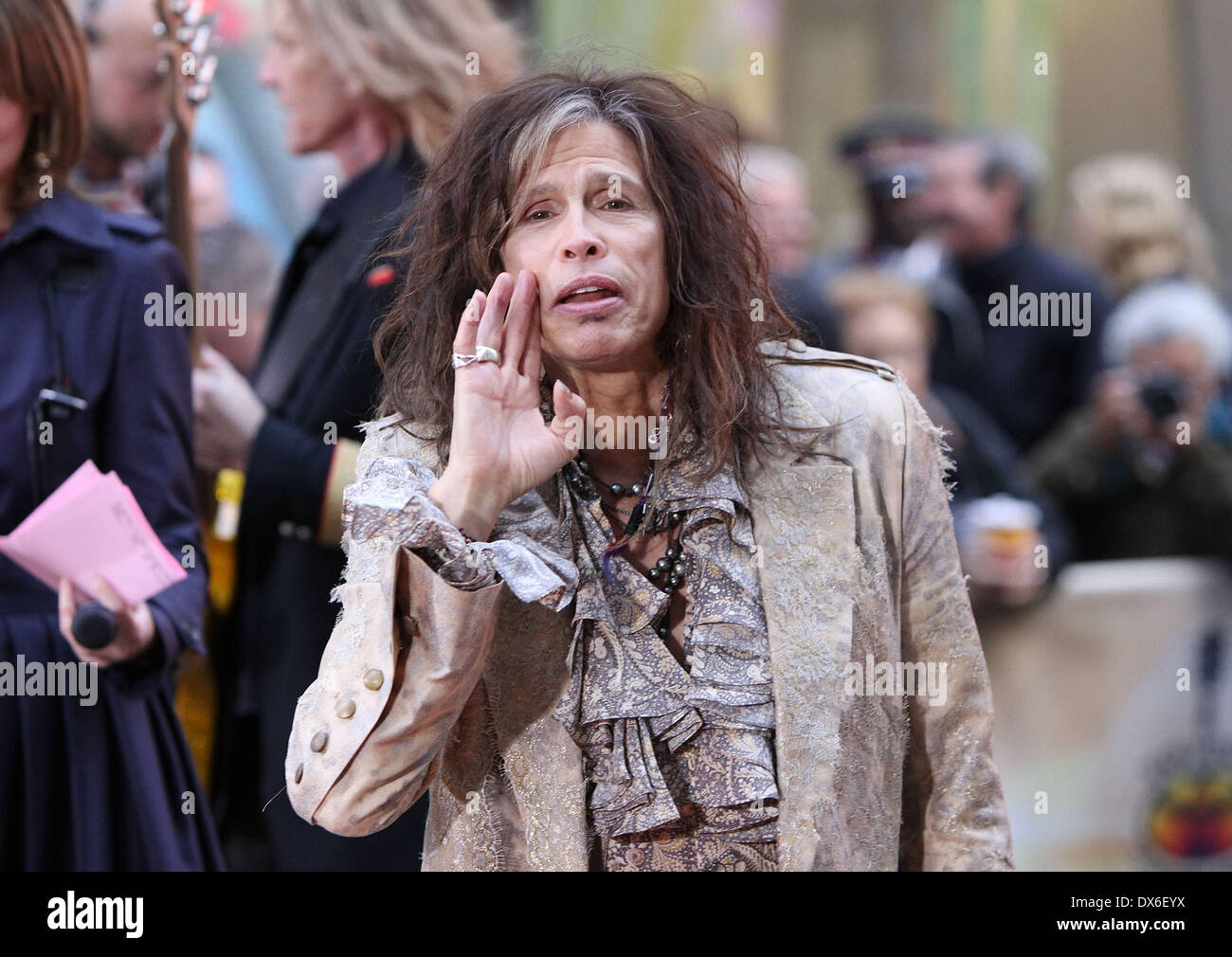 Steven Tyler Aerosmith performing live during the 'Today Show' concert ...