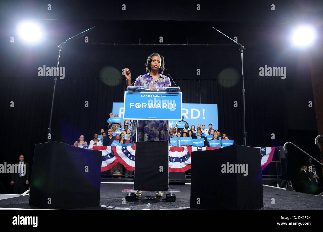 First Lady Michelle Obama hosts a campaign rally in support of her ...