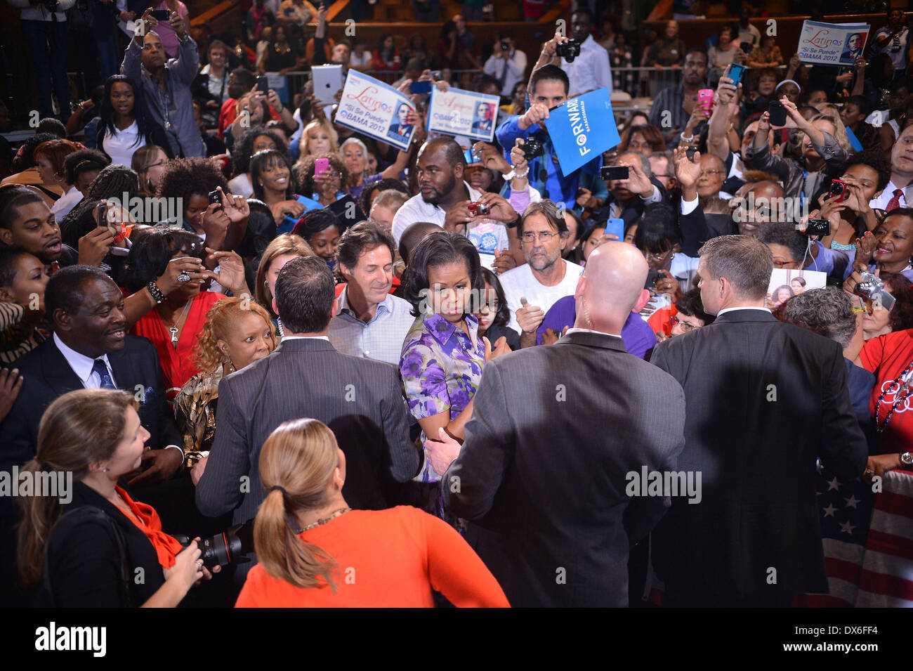 First Lady Michelle Obama hosts a campaign rally in support of her ...