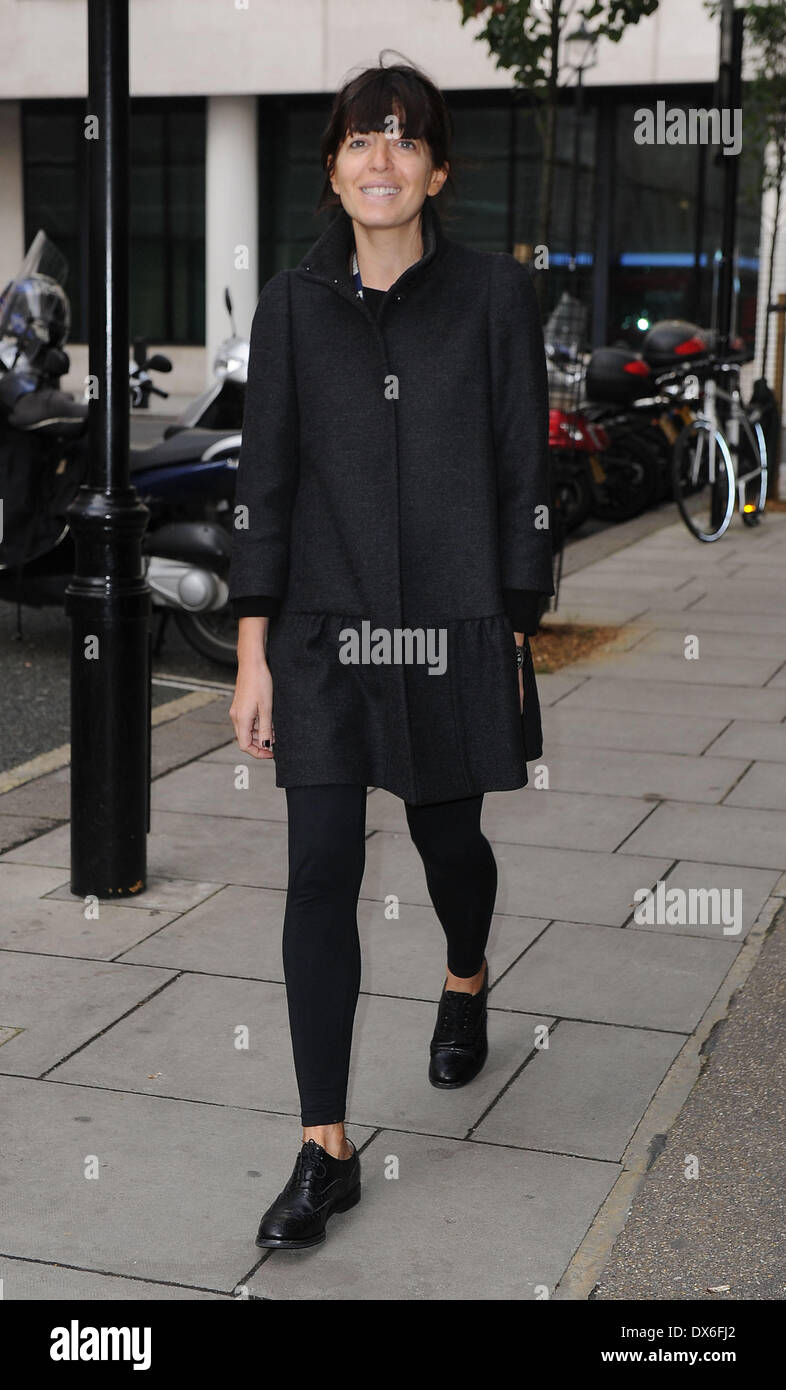 Claudia Winkleman at the BBC Radio 2 studios London, England - 01.11.12 ...