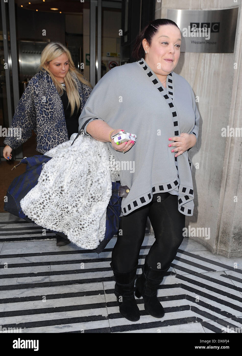 Lisa Riley at the BBC Radio 2 studios London, England - 01.11.12 ...