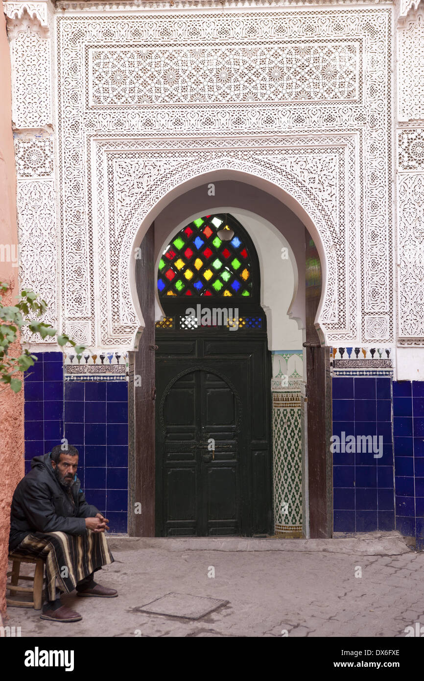 Traditional architectural doorway, Marrakech, Morocco Stock Photo - Alamy
