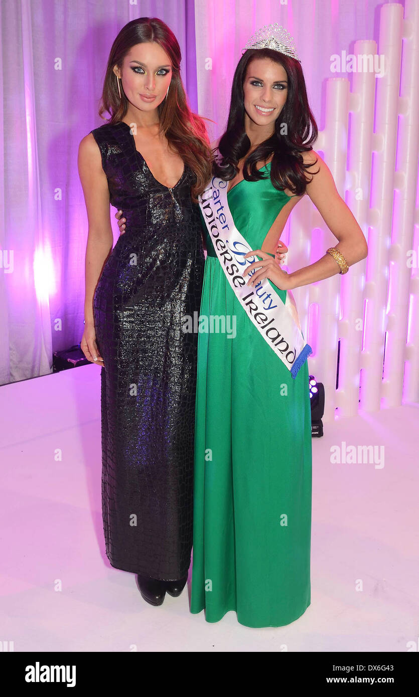 Rozanna Purcell, Adrienne Murphy - Miss Universe Ireland 2012 attend ...