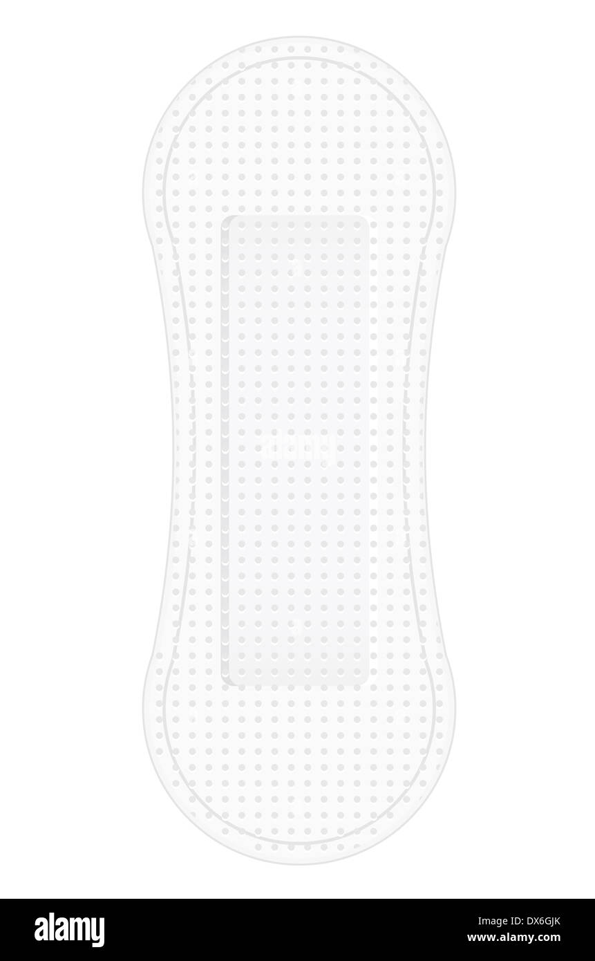 Vector illustration of sanitary napkin Stock Photo - Alamy