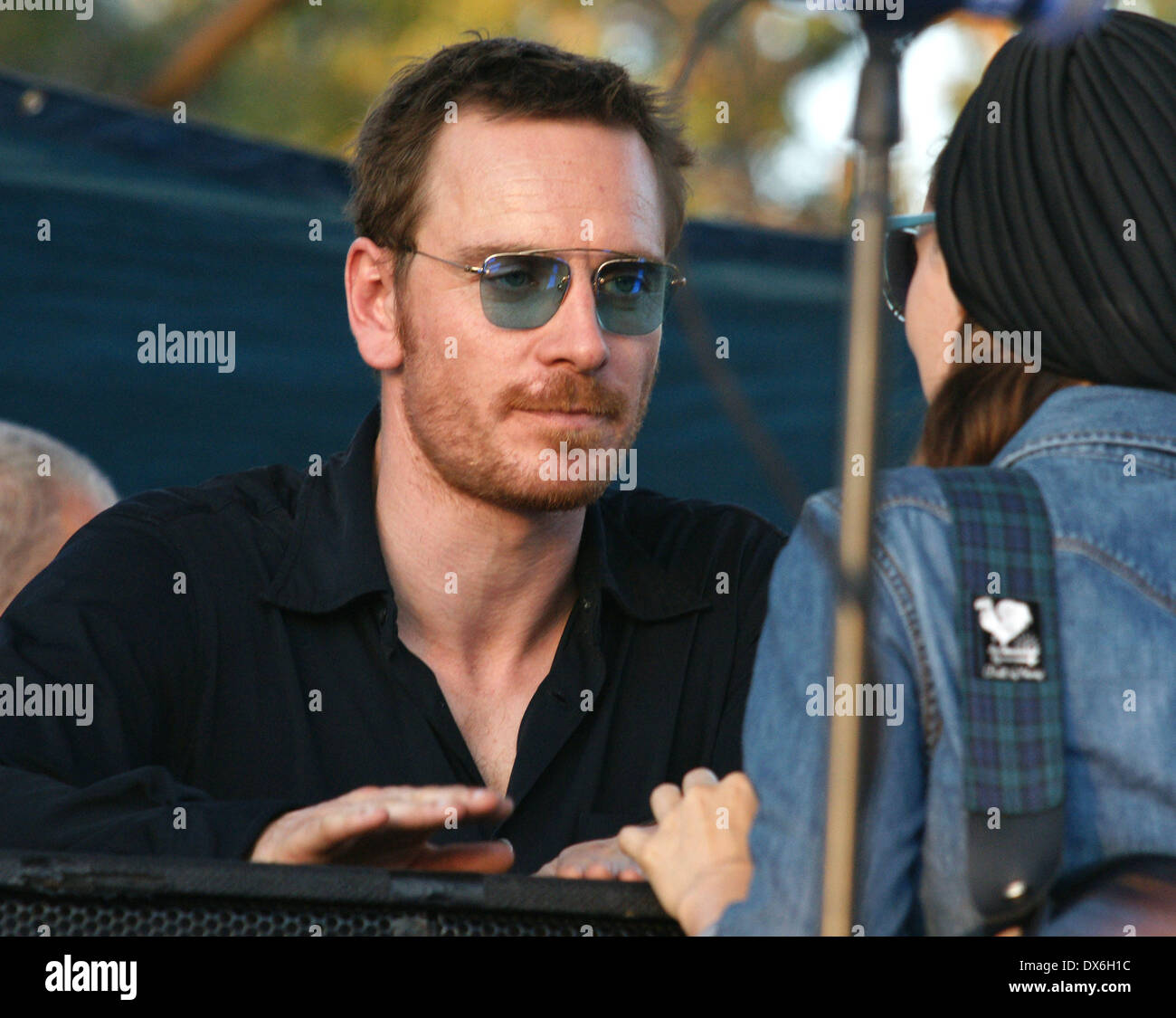 Michael Fassbender and Rooney Mara on the set of 'Untitled Terrence ...