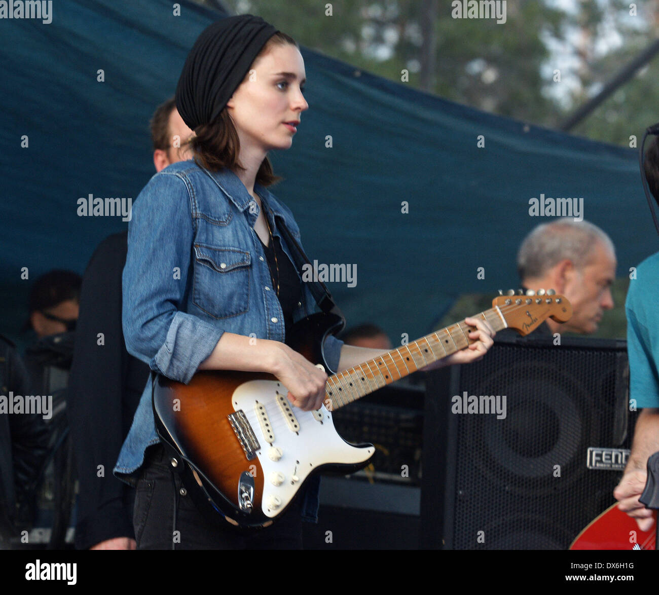 Rooney Mara on the set of 'Untitled Terrence Malick Project' at the Fun ...