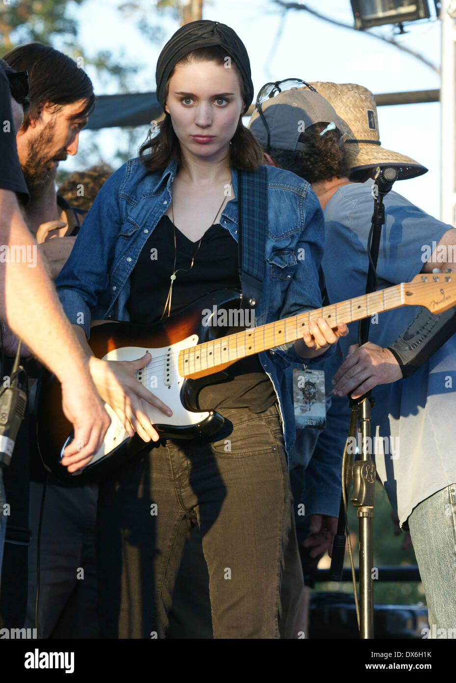 Rooney Mara on the set of 'Untitled Terrence Malick Project' at the Fun ...