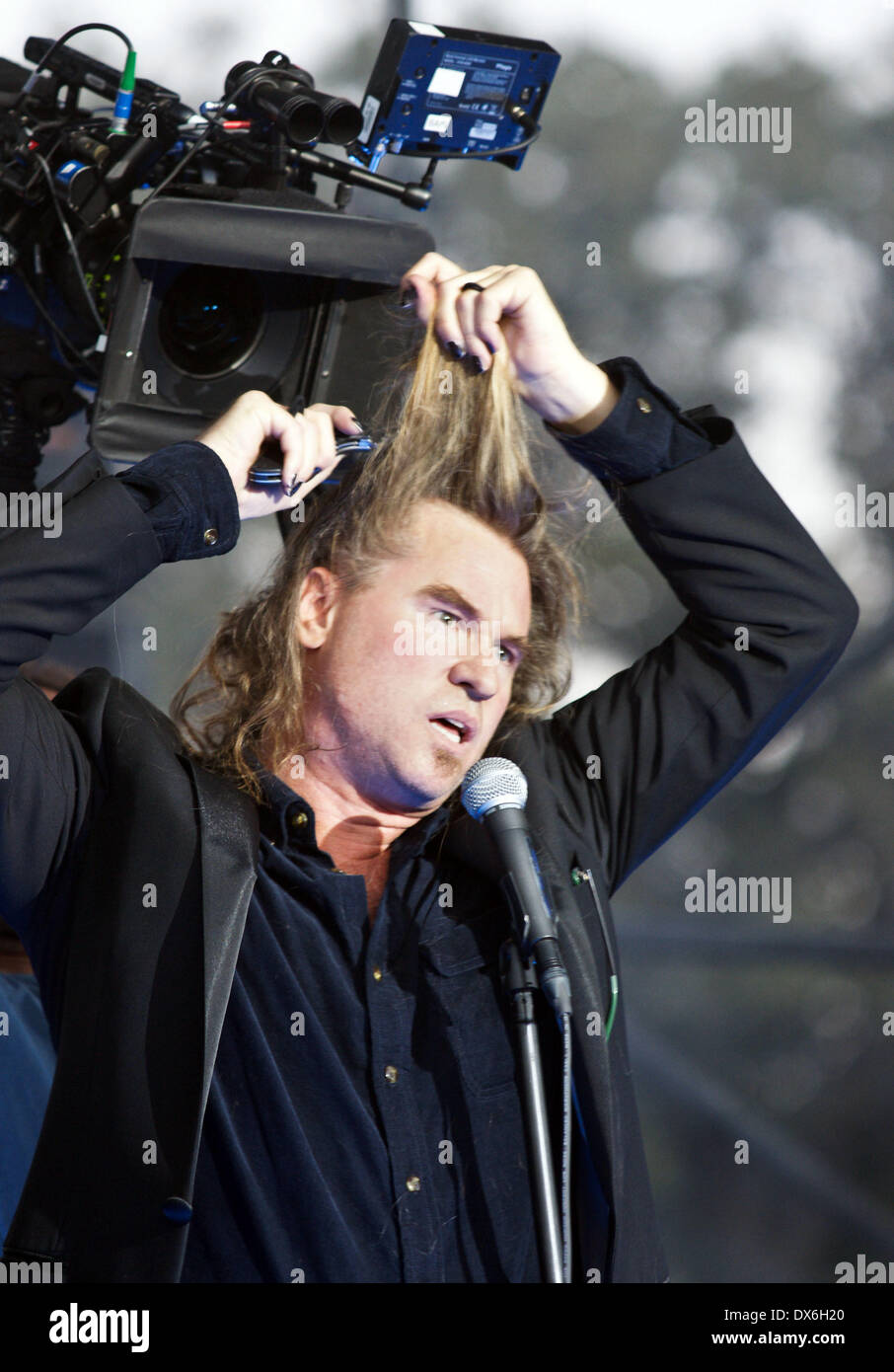 Val Kilmer on the set of 'Untitled Terrence Malick Project' at the Fun ...