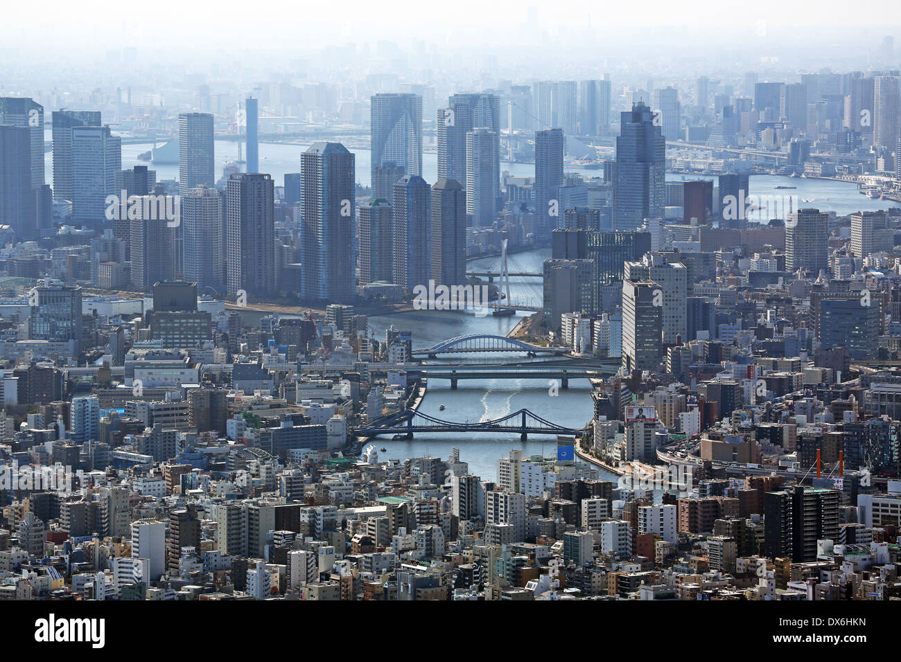 General aerial view of the city skyline, Tokyo, Japan Stock Photo - Alamy