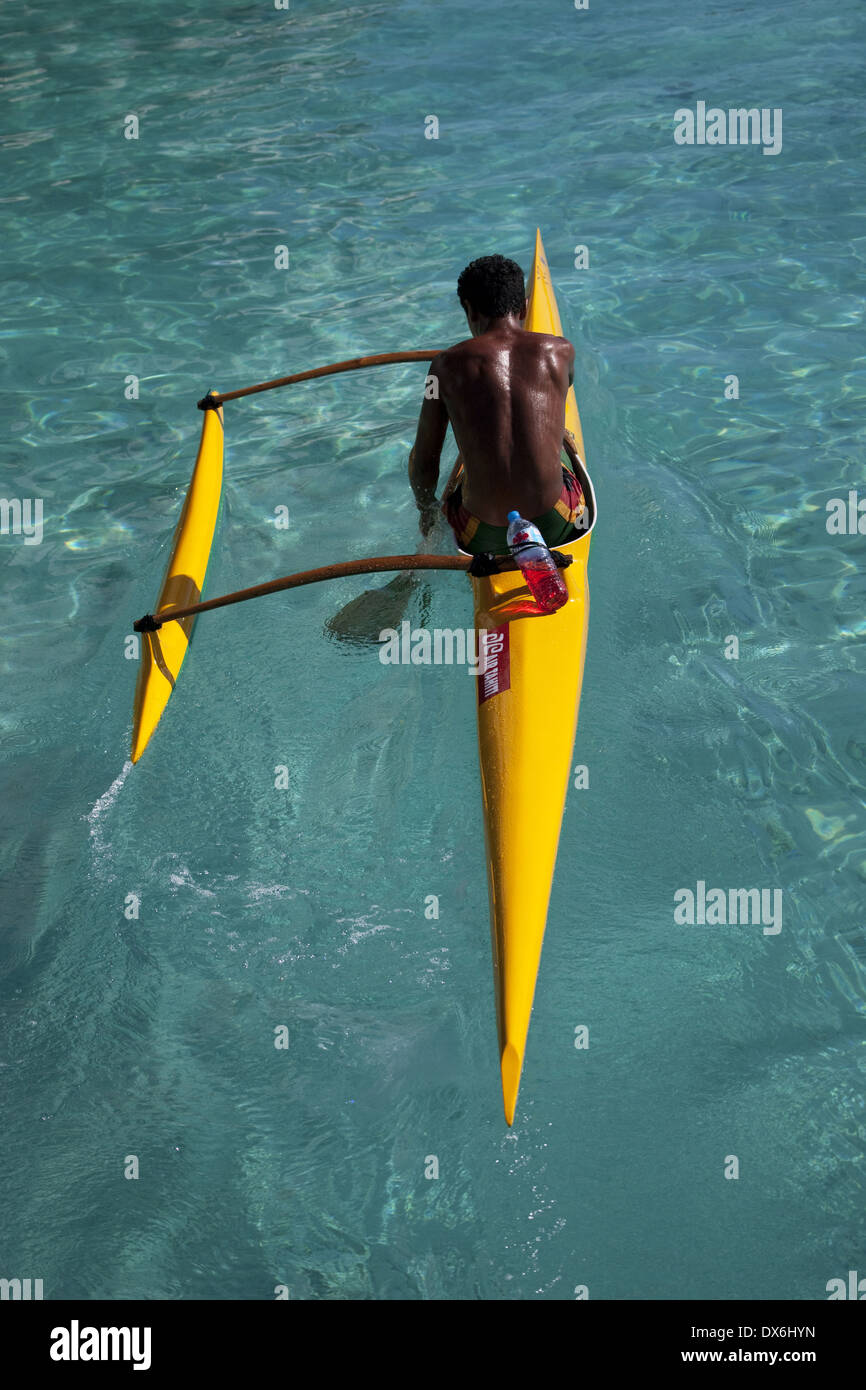 Polynesian man bora bora french hi-res stock photography and images - Alamy