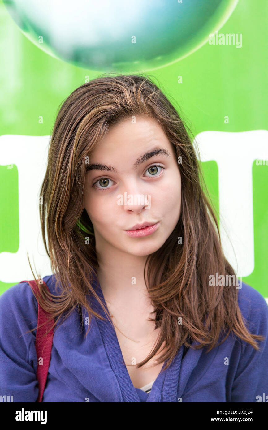 Smirking face teen hi-res stock photography and images - Alamy