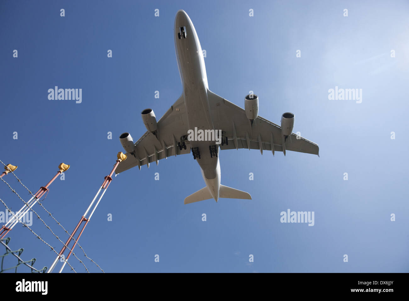 Airbus A380 in flight Stock Photo - Alamy