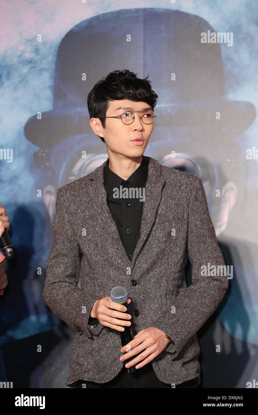 Taipei. 18th Mar, 2014. Khalil Fong at press conference of his new MV ...