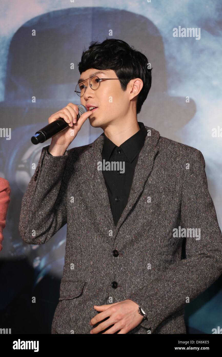 Taipei. 18th Mar, 2014. Khalil Fong at press conference of his new MV ...