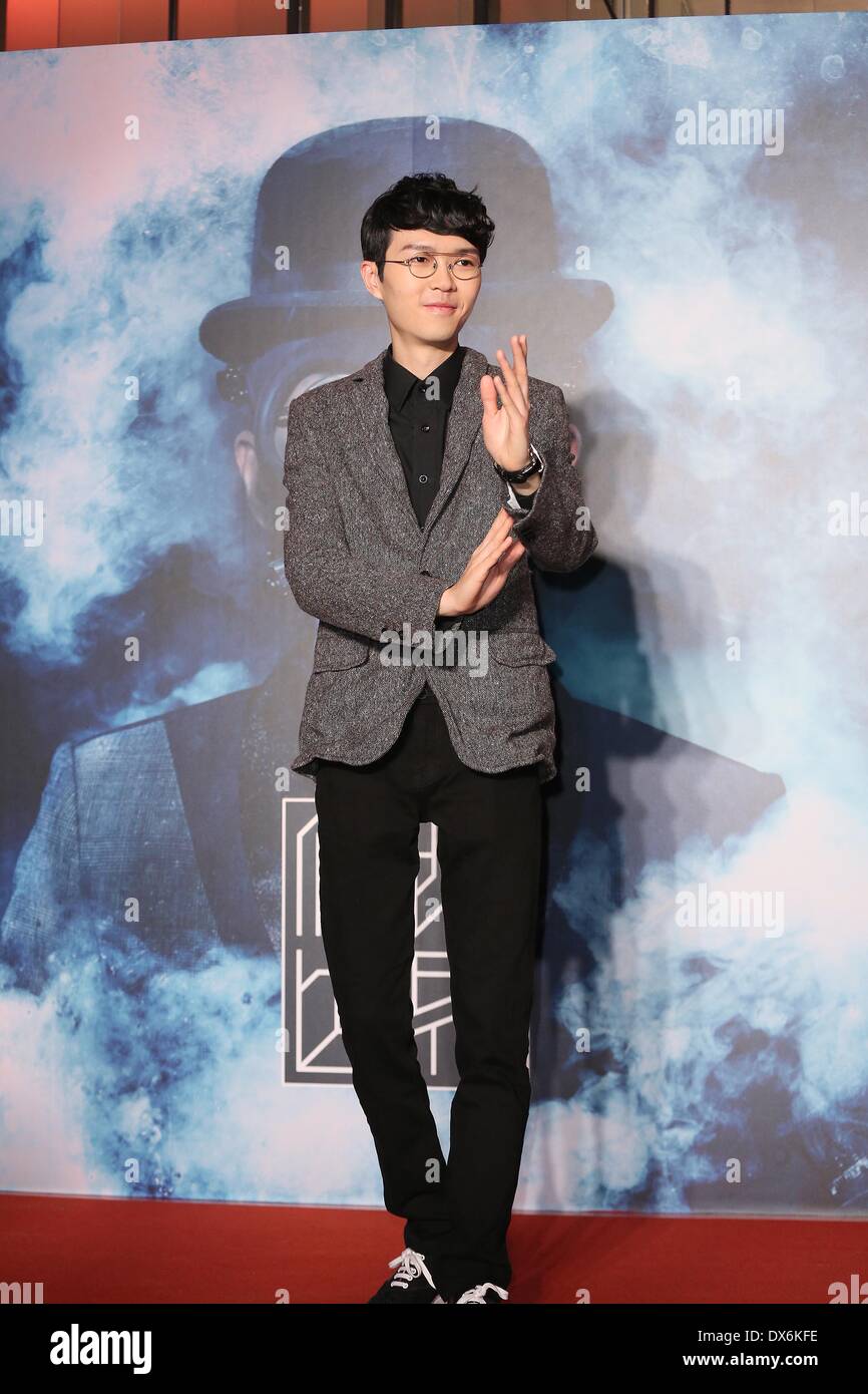 Taipei. 18th Mar, 2014. Khalil Fong at press conference of his new MV ...